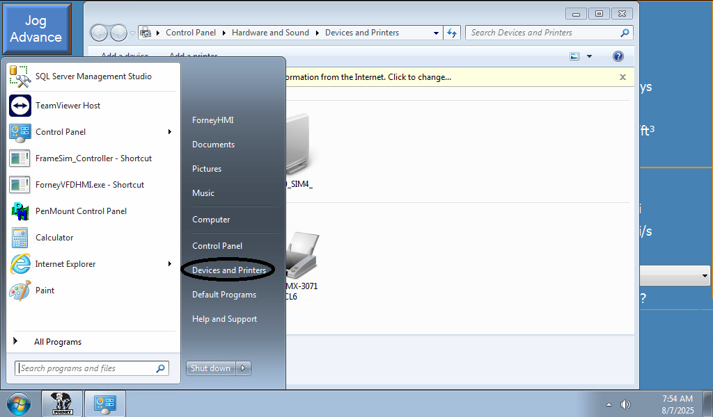 Printing Test Reports in ForneyLink