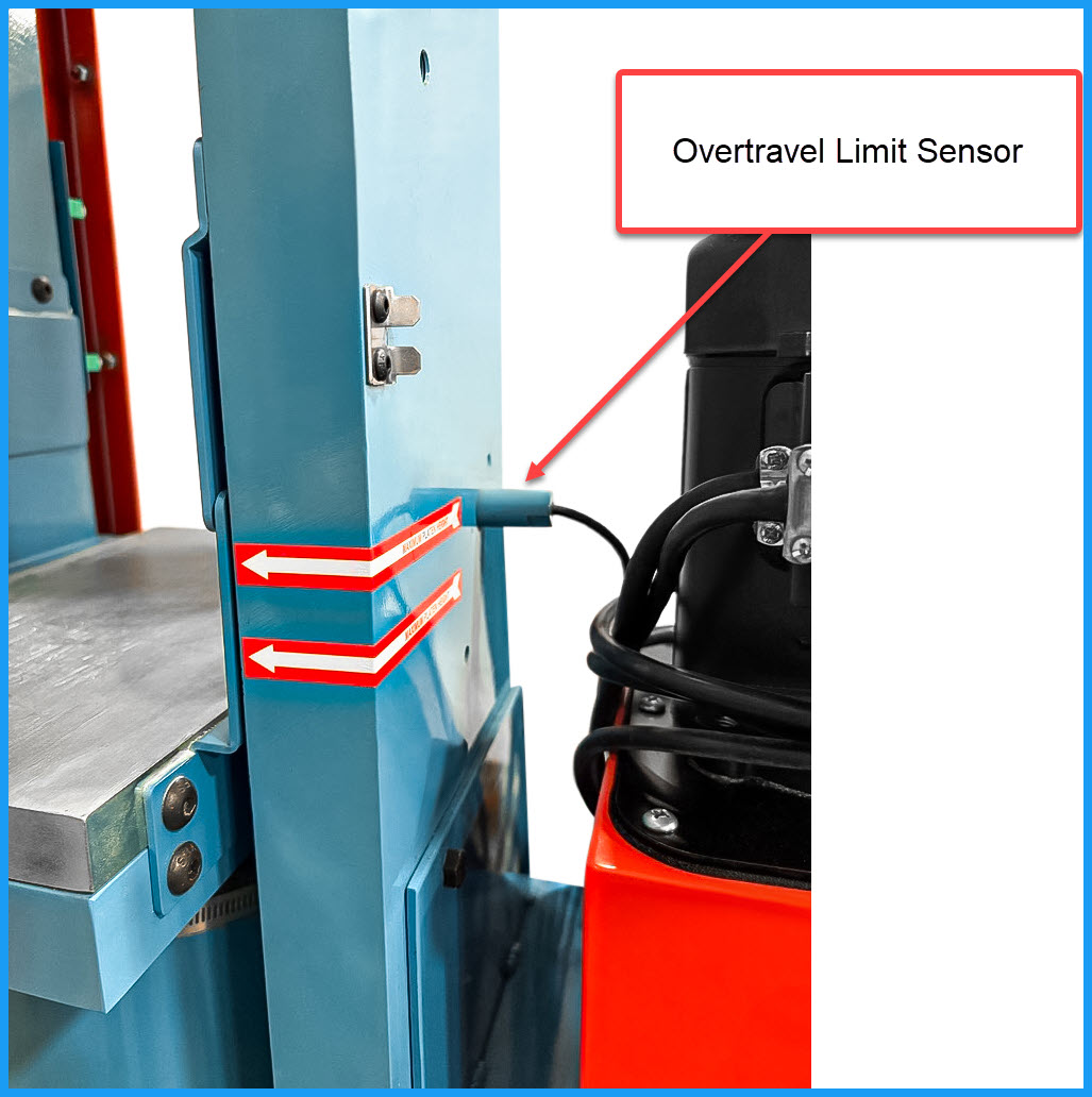 Verifying Overtravel Limit Protection and Proximity Sensor Installation ...