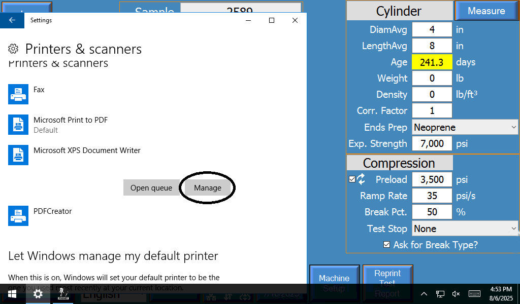 Printing Test Reports in ForneyLink